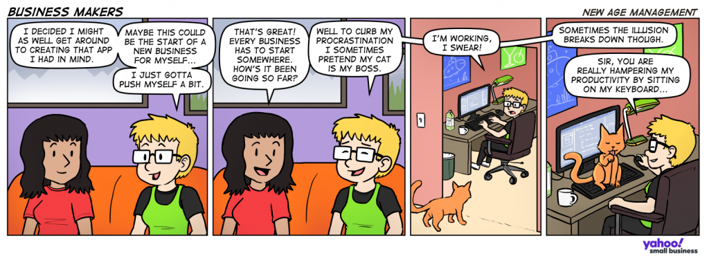 Business Makers Comic Strip - New Age Management - Turbify Resource Center